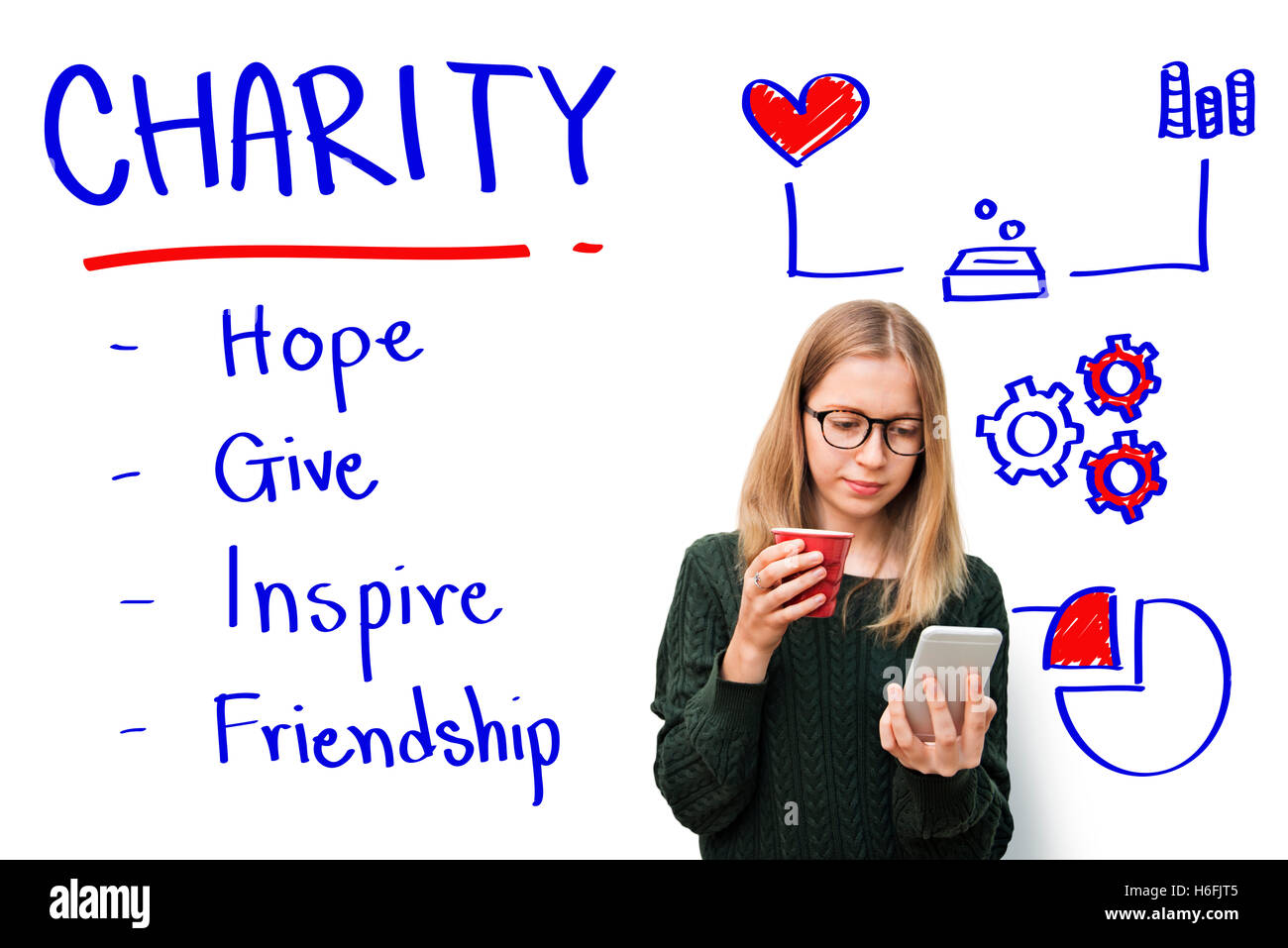 Humanitarian relief communication Cut Out Stock Images & Pictures - Alamy