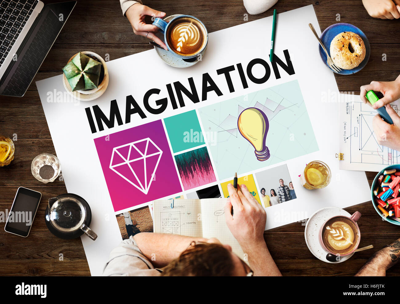 Ideas Imagination Inspiration Thoughts Graphic Concept Stock Photo - Alamy