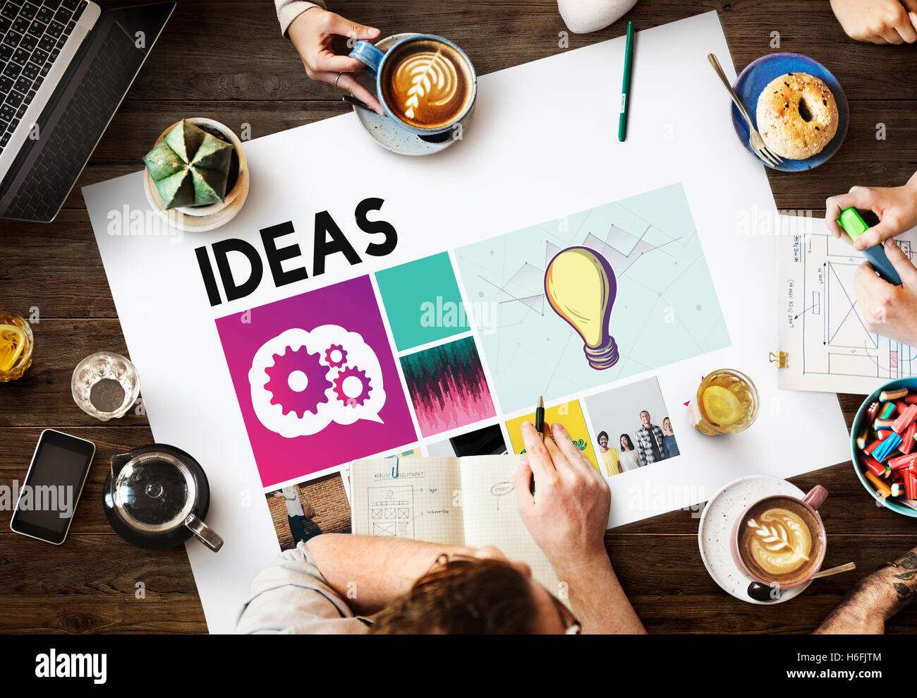 Brainstrom Ideas Teamwork Explore Concept Stock Photo - Alamy