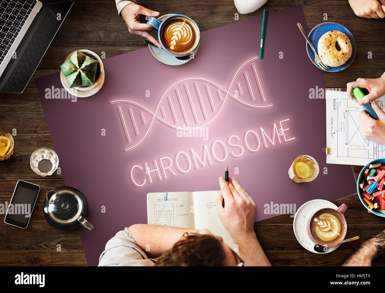 DNA Helix Life Science Graphic Concept Stock Photo - Alamy