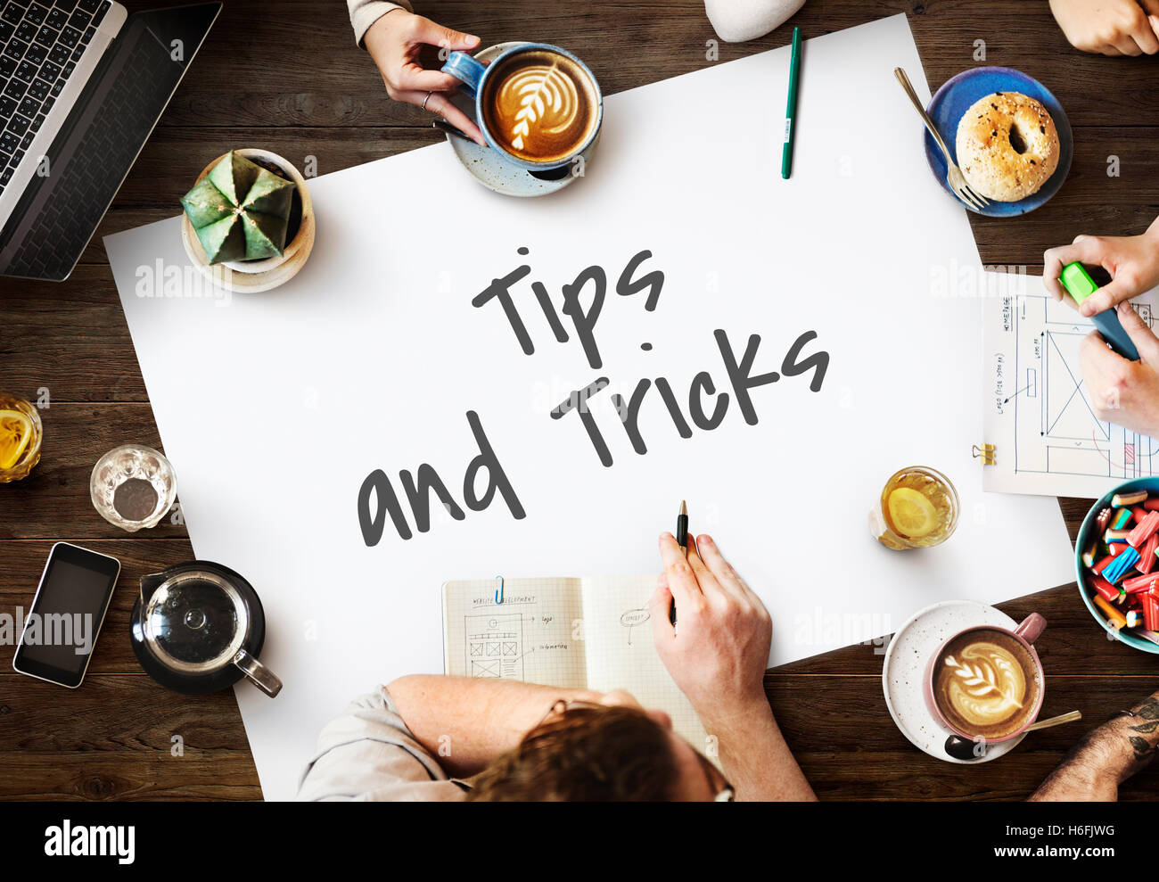 Tips Tricks Helpful Information Concept Stock Photo - Alamy