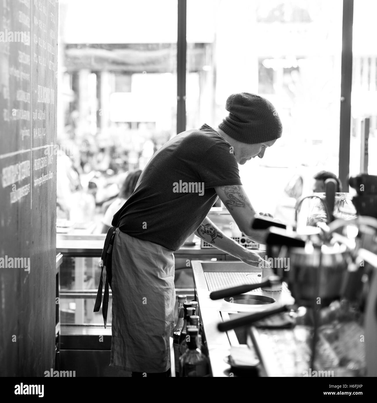 Coffee Shop Bar Counter Cafe Restaurant Relaxation Concept Stock Photo ...