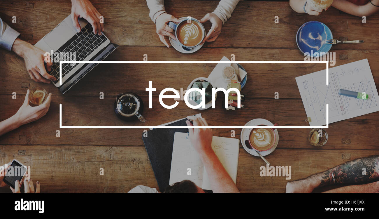 Team Teamwork Support Strategy United Alliance Concept Stock Photo - Alamy