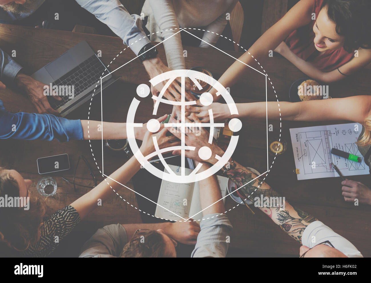 Networking Communication Interaction Net Graphic Concept Stock Photo ...