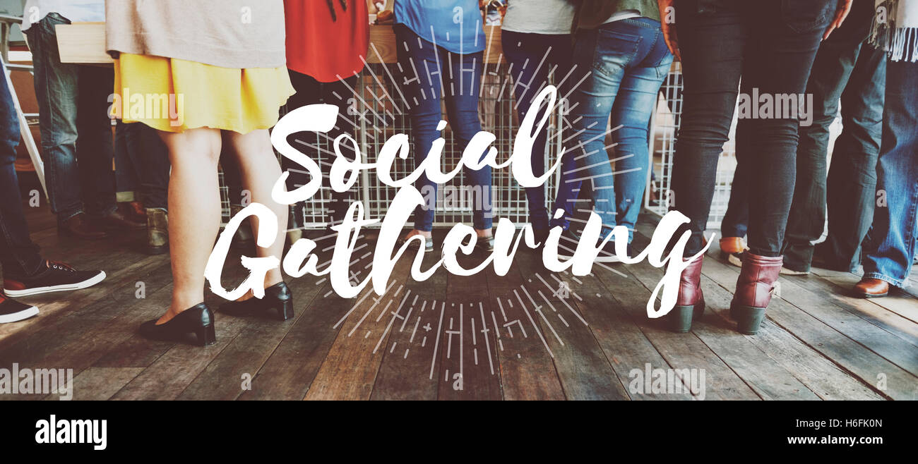 Social Gathering Together Community Teamwork Concept Stock Photo - Alamy