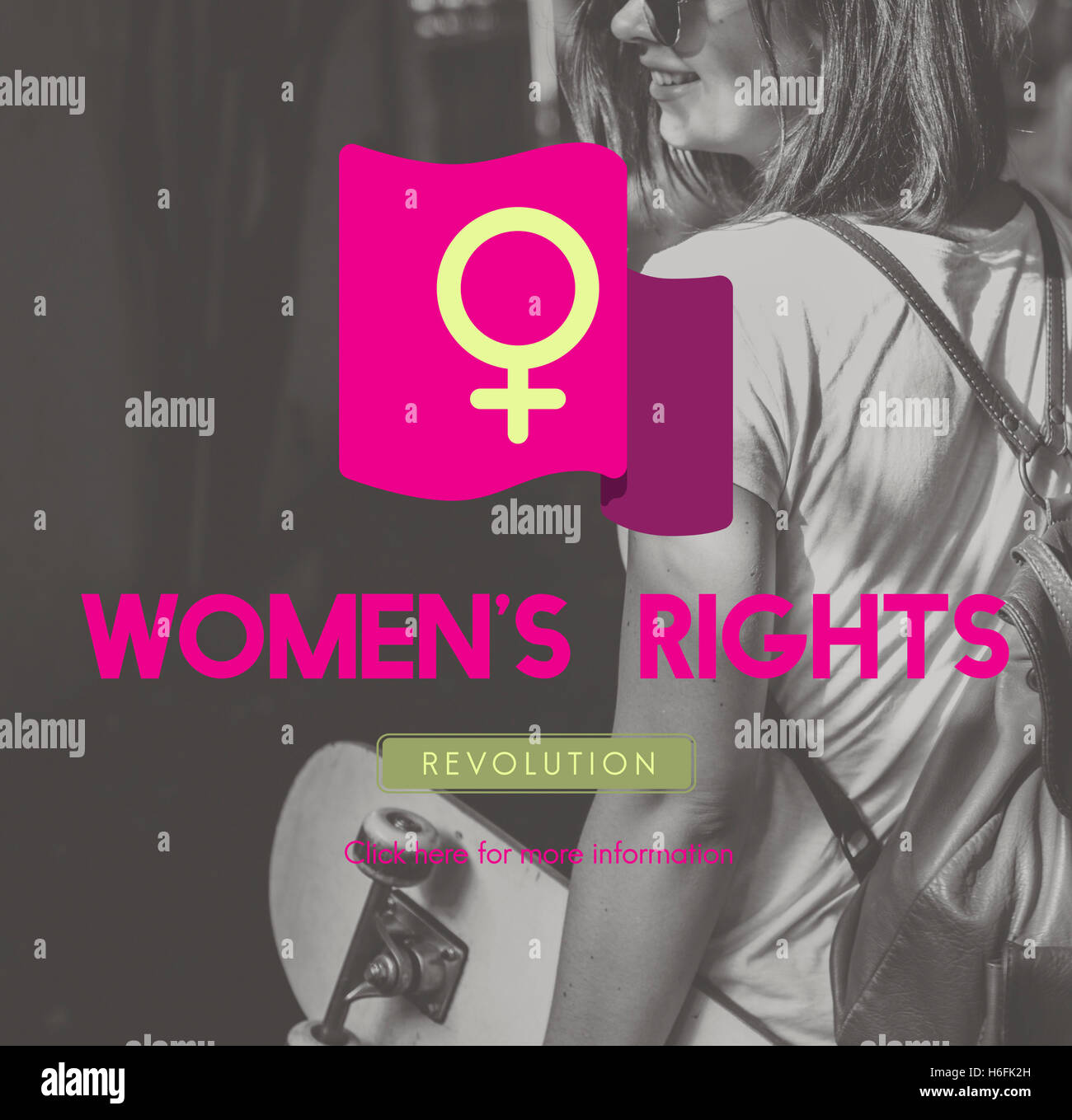 Woman Power Feminist Equal Rights Concept Stock Photo - Alamy