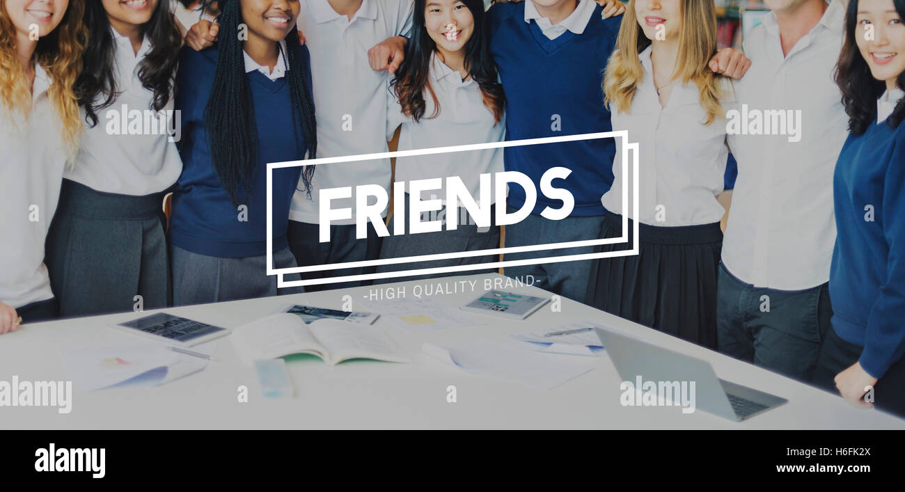 Friendship Friends Forever Togetherness Connection Concept Stock Photo ...