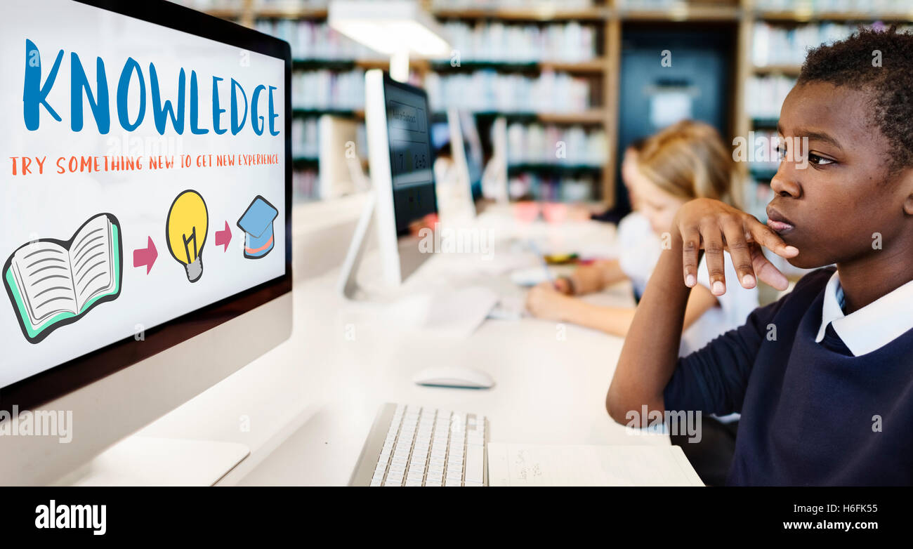 Knowledge Learning Lesson Study Concept Stock Photo - Alamy