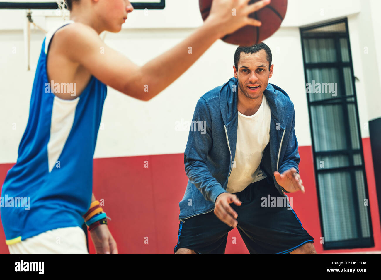 Basketball Athlete Sport Skill Playing Exercise Concept Stock Photo - Alamy