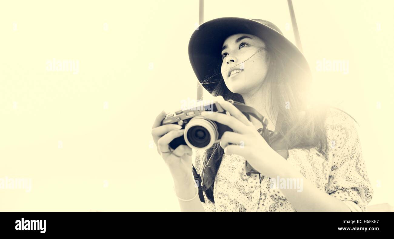 Camera Photographer Inspiration Journey Style Concept Stock Photo - Alamy
