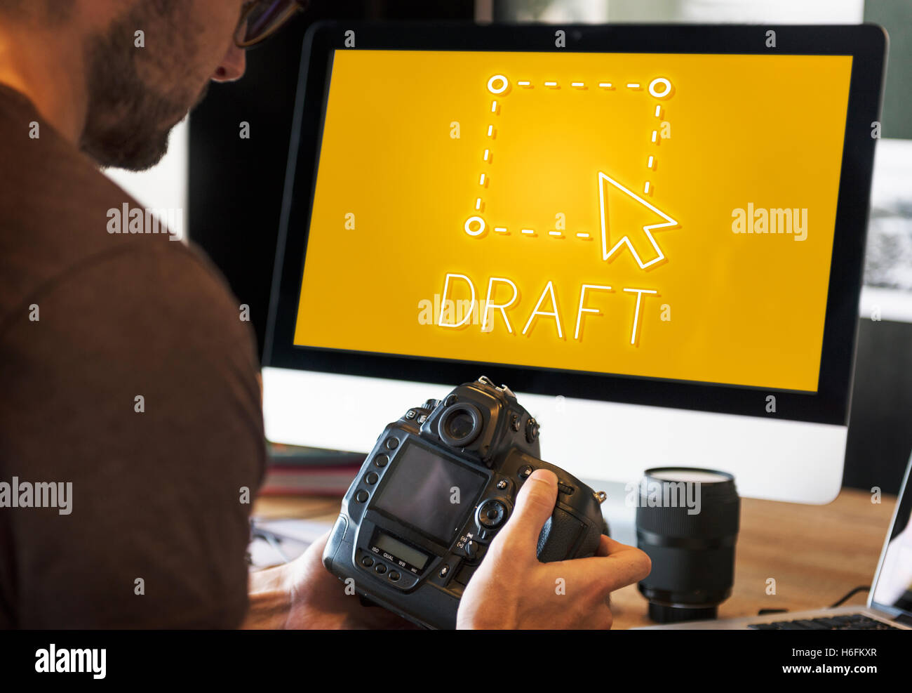 Art Create Draft Imagine Layout Outline Graphic Concept Stock Photo - Alamy