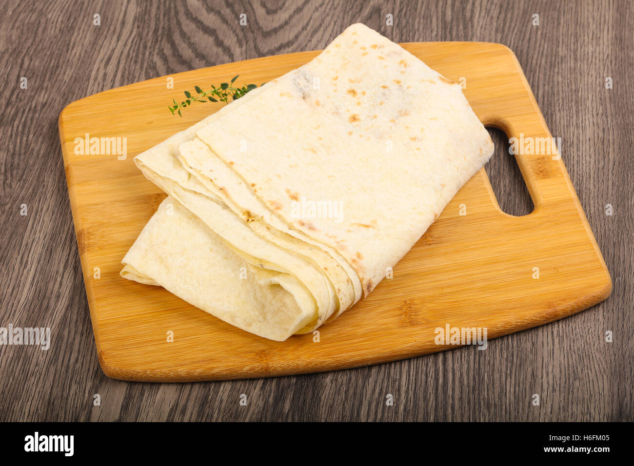 Armenian bread - lavash on the wood background Stock Photo - Alamy