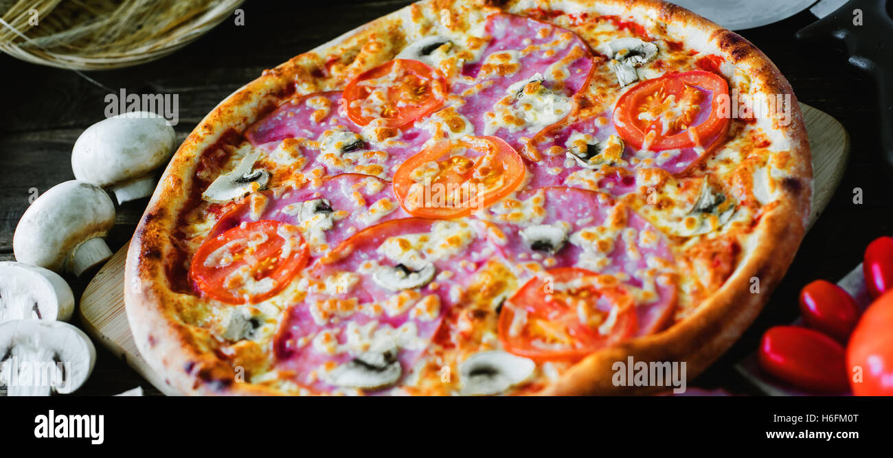 pizza and components Stock Photo - Alamy