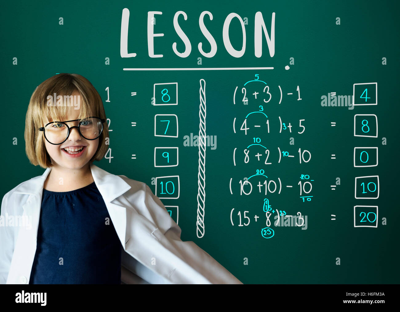 Learning Education Mathematics Calculation Teaching Concept Stock Photo ...