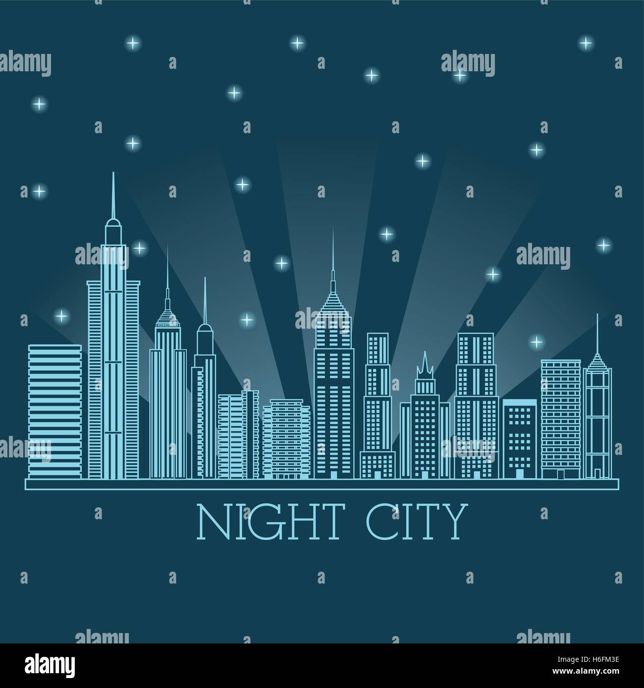 Buildings of night city design Stock Vector Image & Art - Alamy