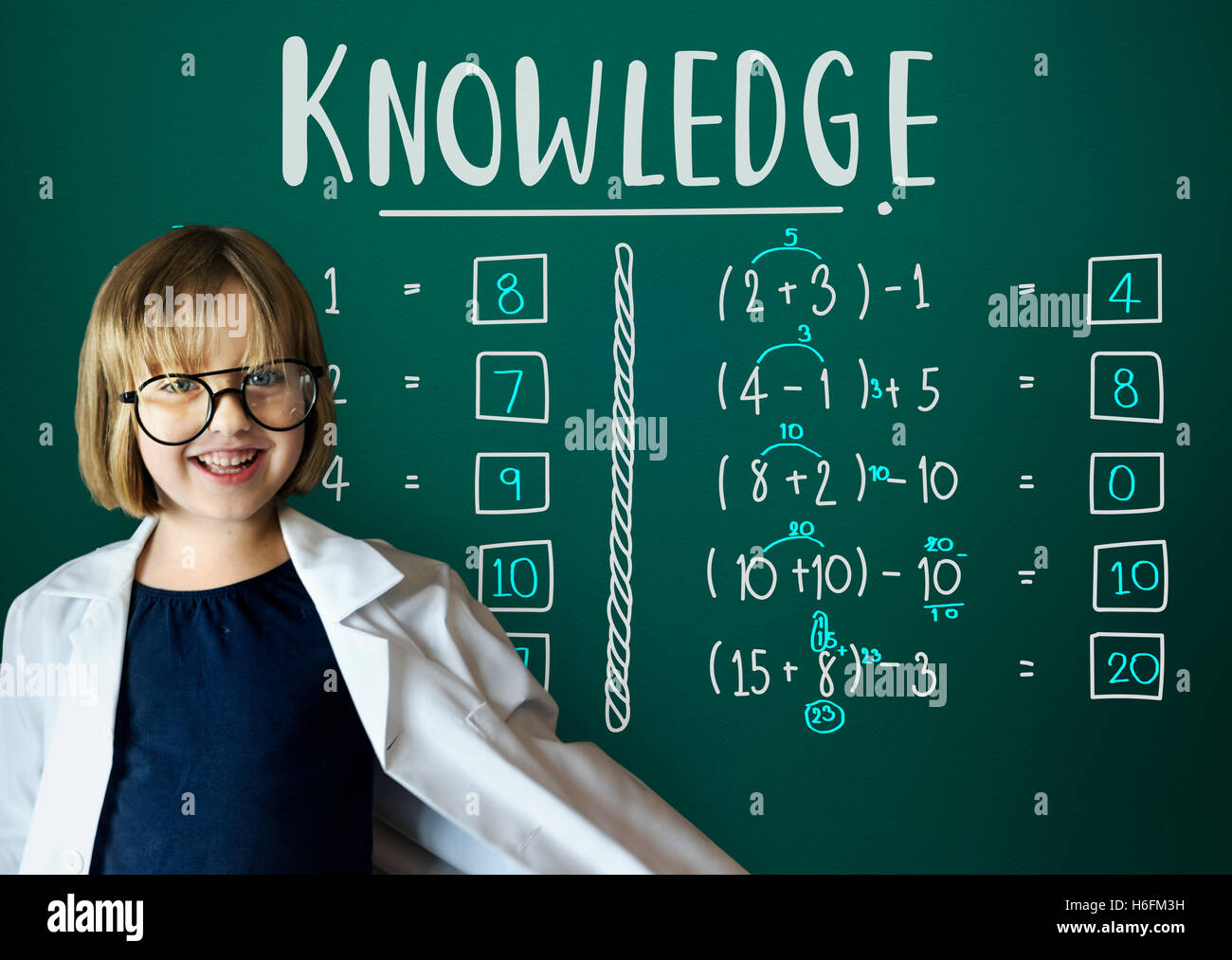 Learning Education Mathematics Calculation Teaching Concept Stock Photo ...