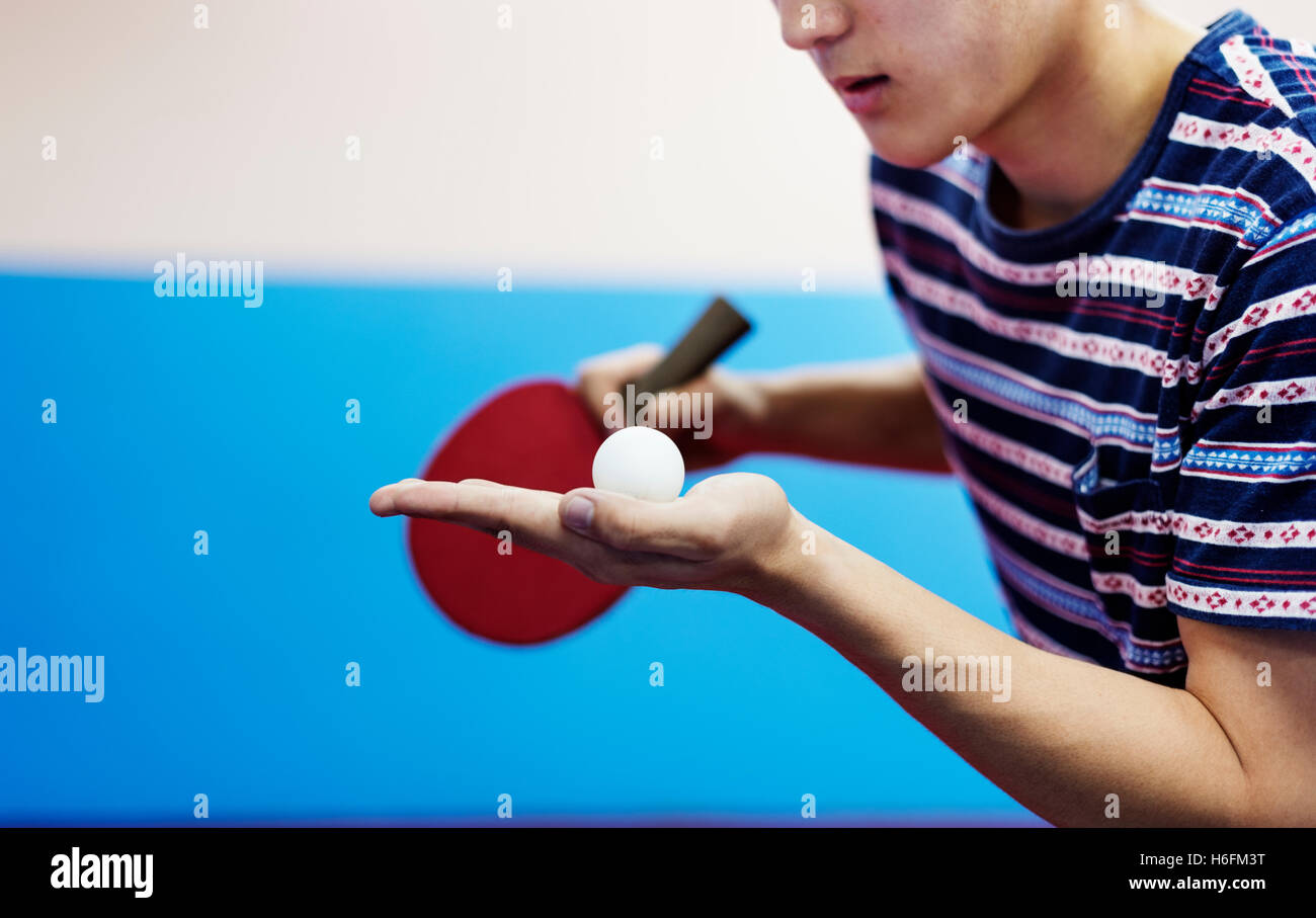 Table Tennis Ping-Pong Sport Activity Concept Stock Photo - Alamy