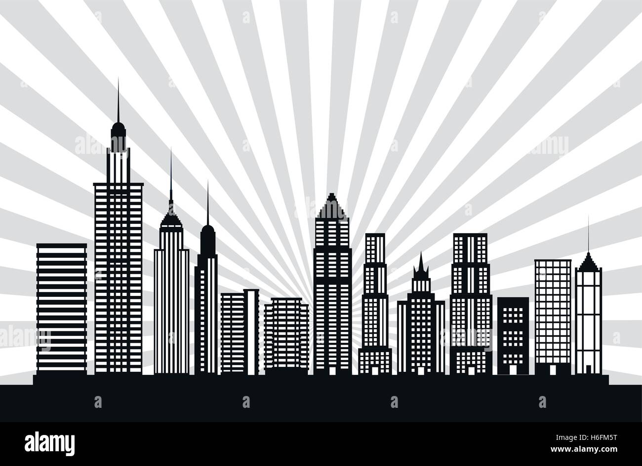 Buildings in center famous Stock Vector Images - Alamy