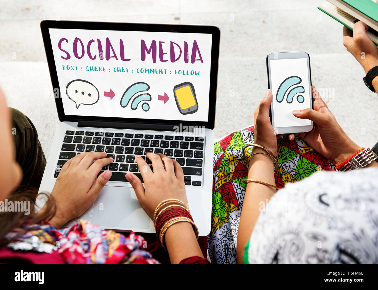Social Media Communication Message Connecting Concept Stock Photo - Alamy