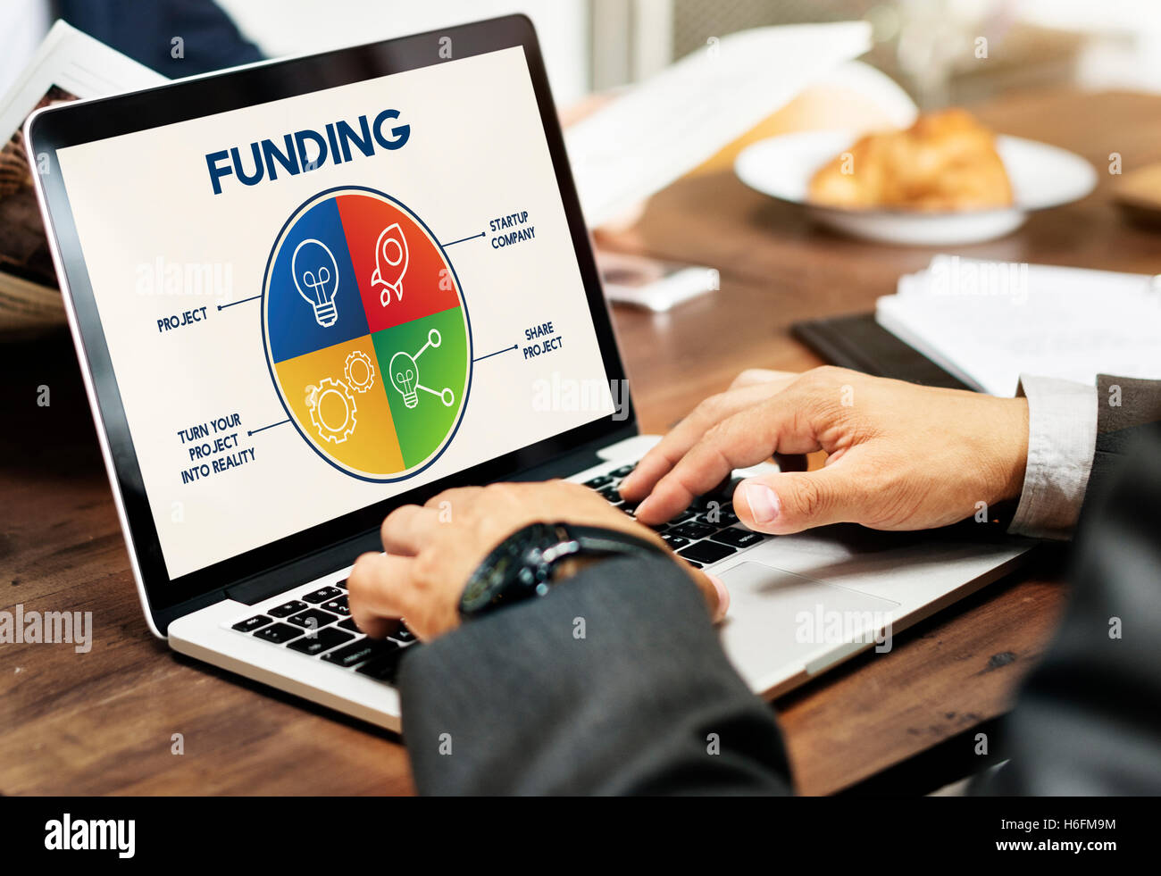 Funding Donation Budget Invest Banking Money Concept Stock Photo - Alamy