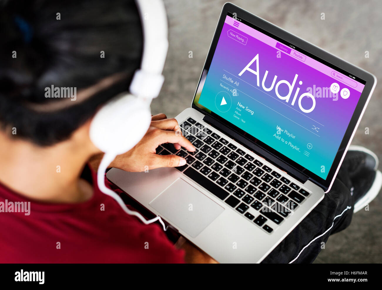 Music Multimedia Sound Entertainment Concept Stock Photo - Alamy