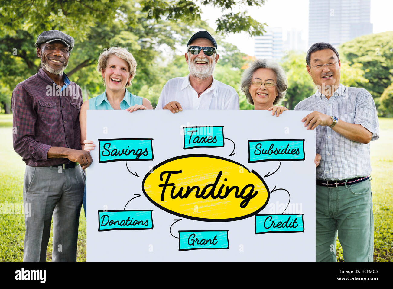Funding Grant Donation Diagram Concept Stock Photo - Alamy