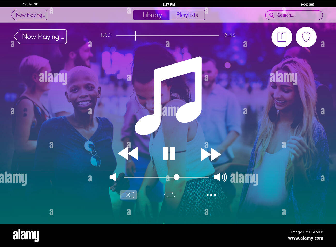 Music Program Symbol Player Concept Stock Photo - Alamy