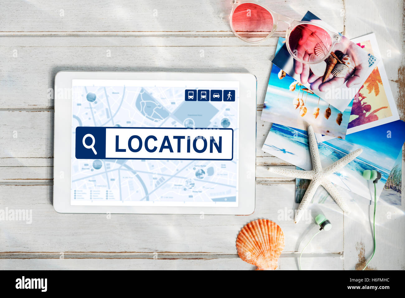 Location Travel Navigation Journey Search Concept Stock Photo - Alamy