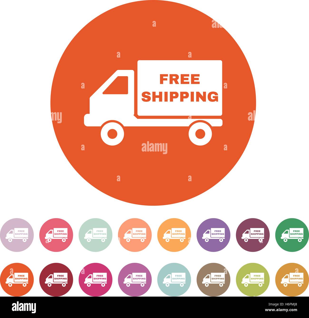 The free shipping icon. Delivery and transportation, transit symbol ...