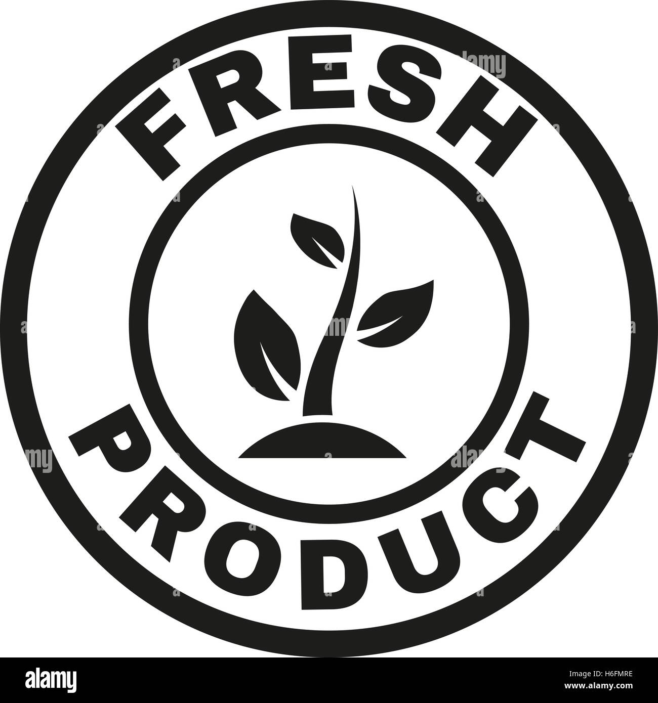 The fresh product icon. Eco and bio, ecology symbol. Flat Vector ...