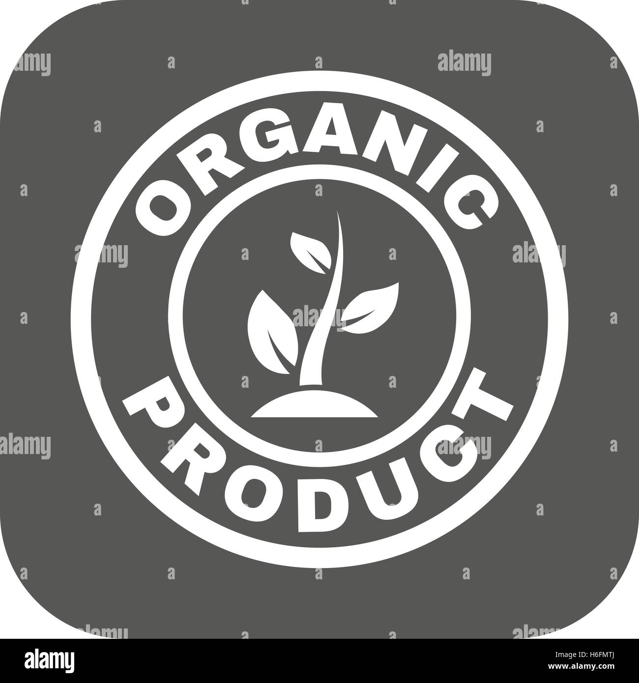 The organic product icon. Eco and bio, ecology symbol. Flat Vector ...