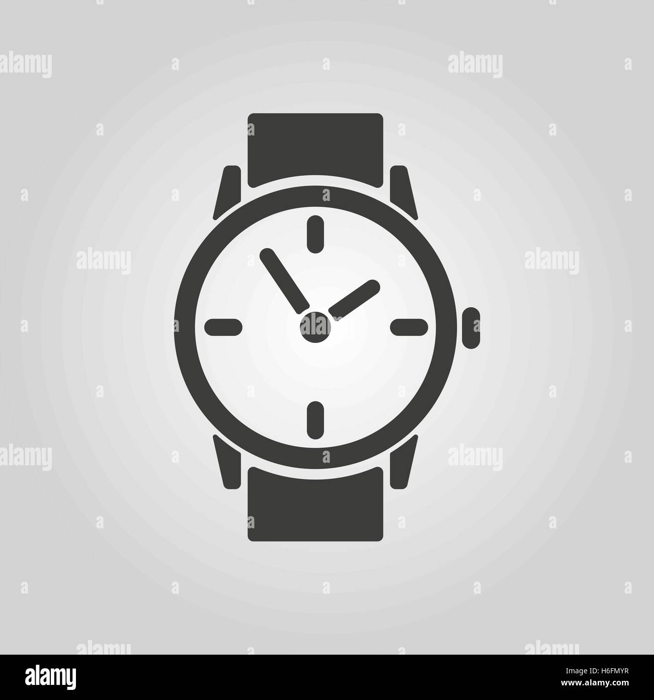 The watch icon. Clock and wristwatch, timer, time, stopwatch symbol ...