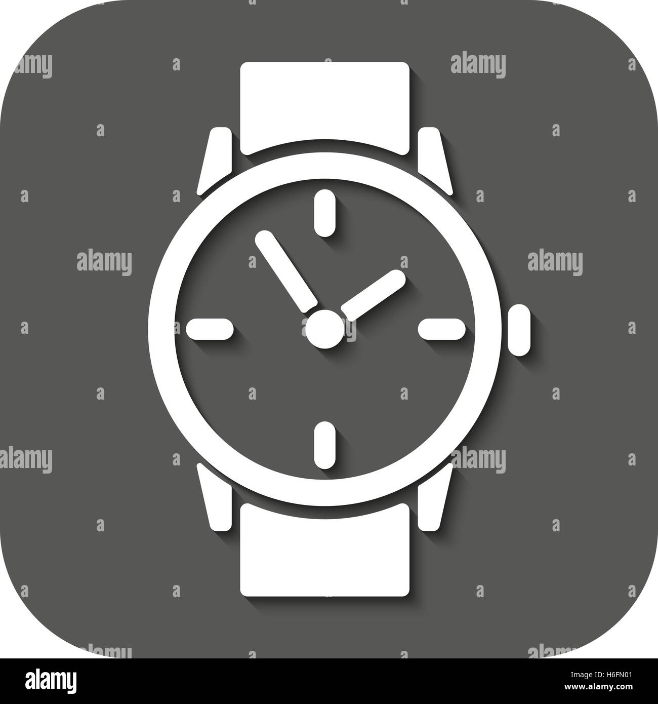 The watch icon. Clock and wristwatch, timer, time, stopwatch symbol ...