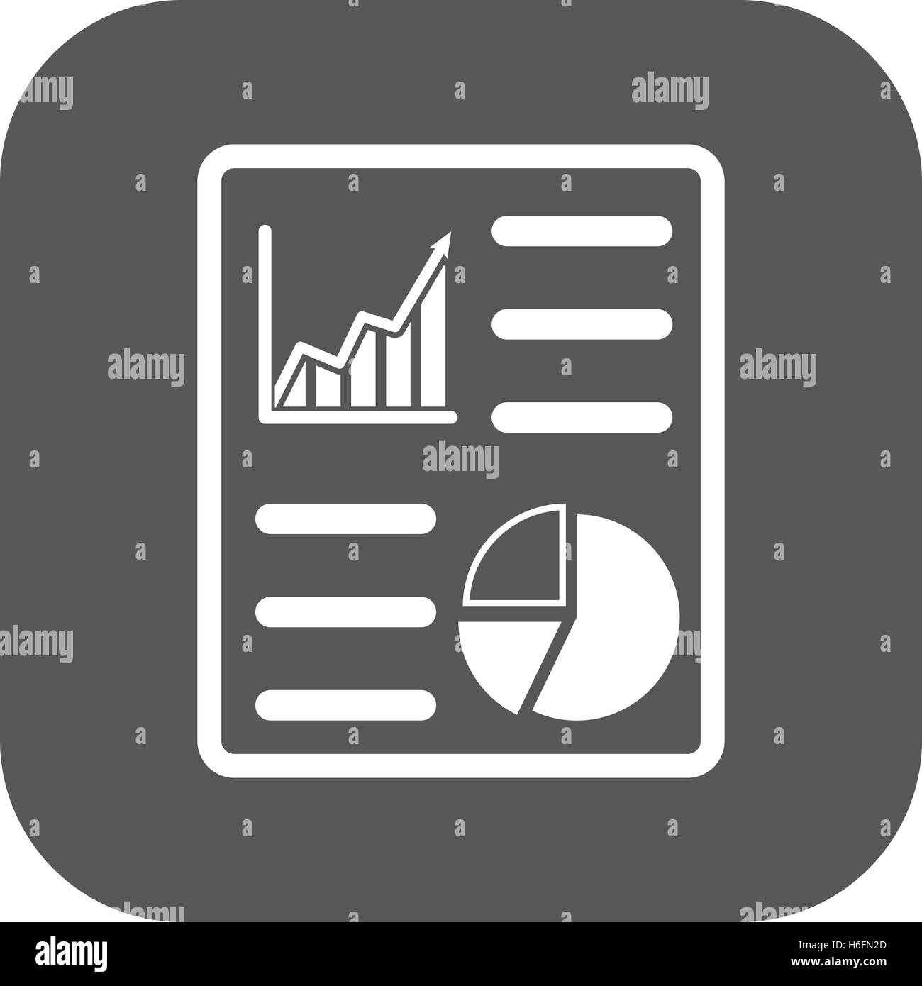The business report icon. Audit and analysis, document, plan symbol ...
