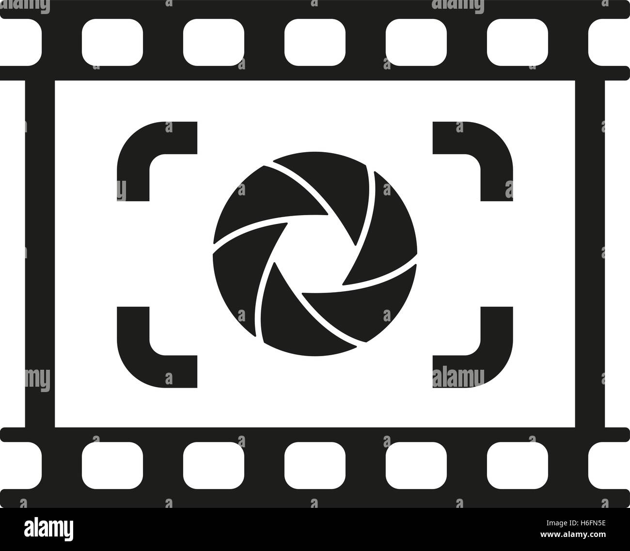 The viewfinder icon. Focusing and photography, photo symbol. Flat ...