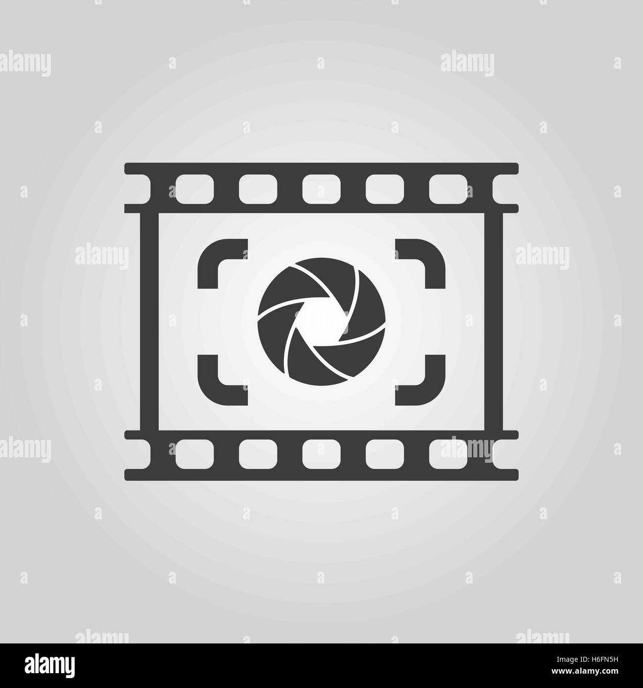 The viewfinder icon. Focusing and photography, photo symbol. Flat ...
