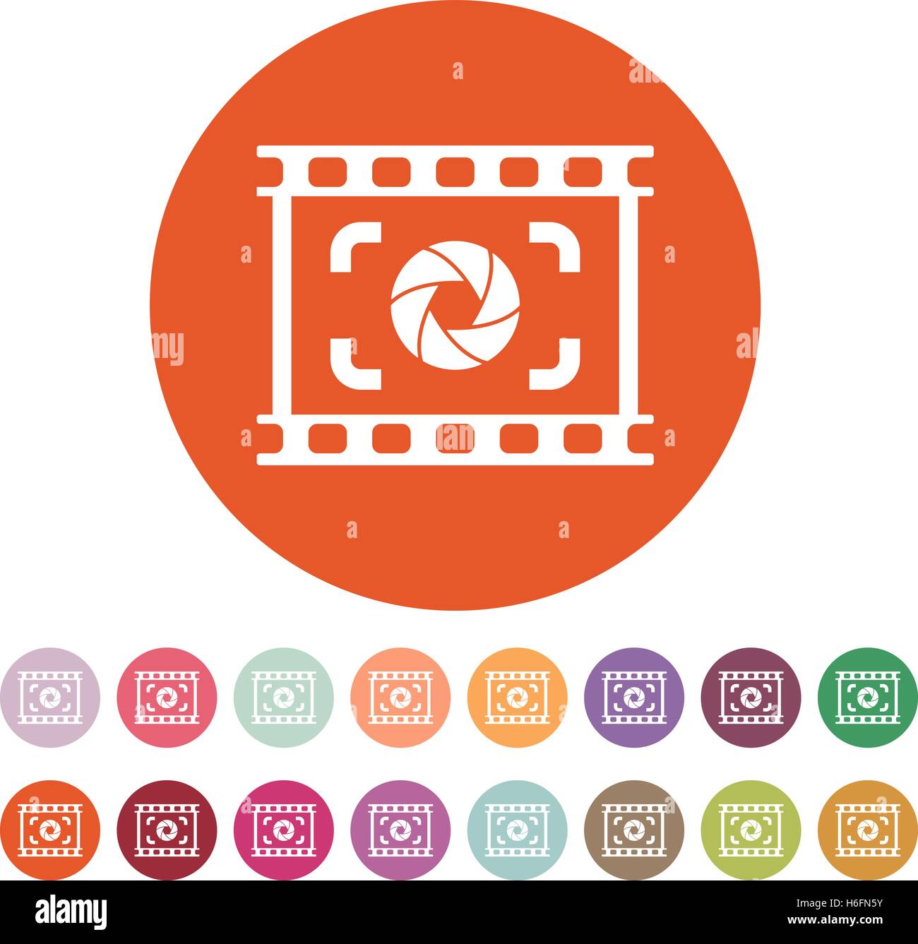 The viewfinder icon. Focusing and photography, photo symbol. Flat ...