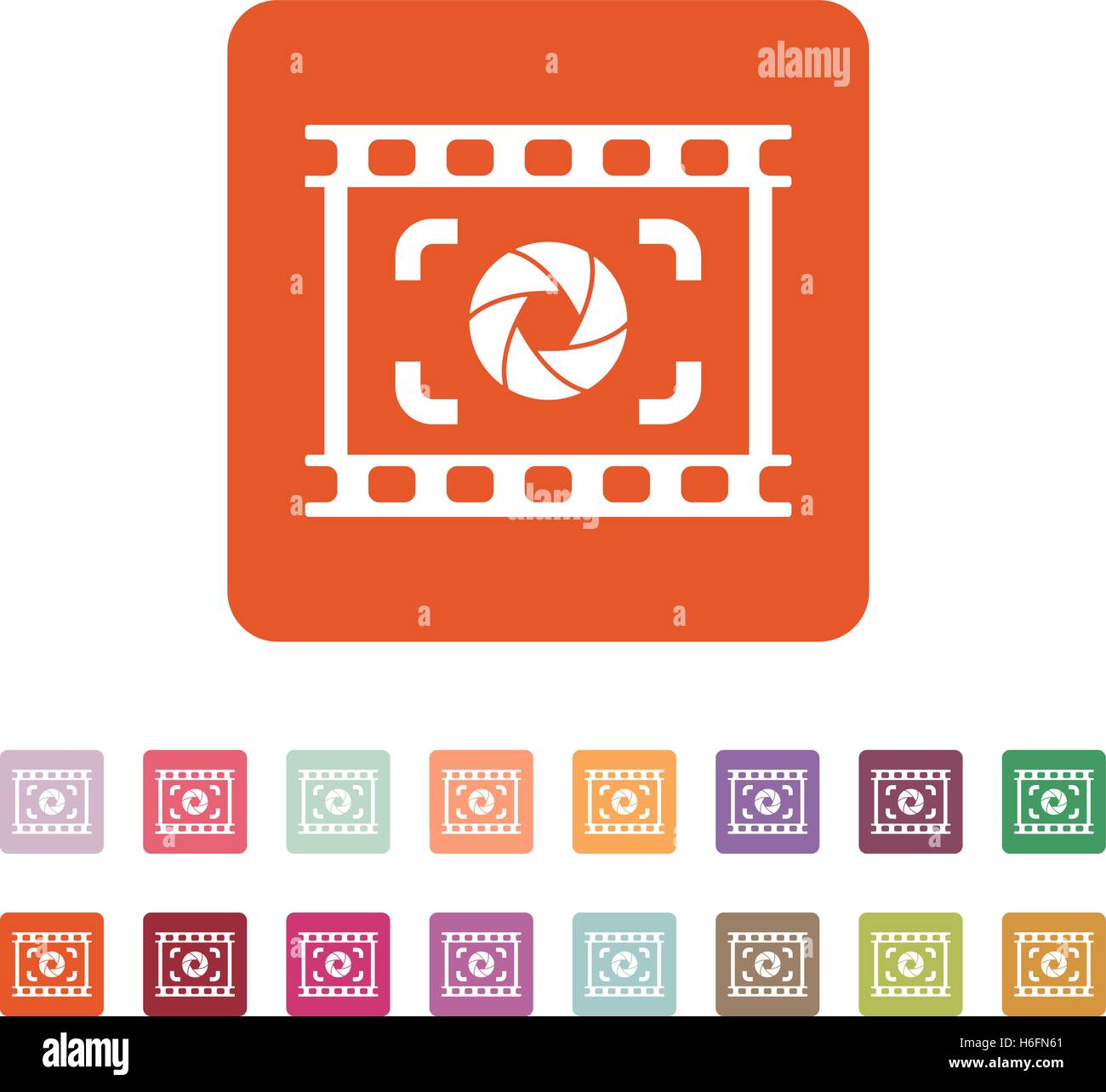 The viewfinder icon. Focusing and photography, photo symbol. Flat ...