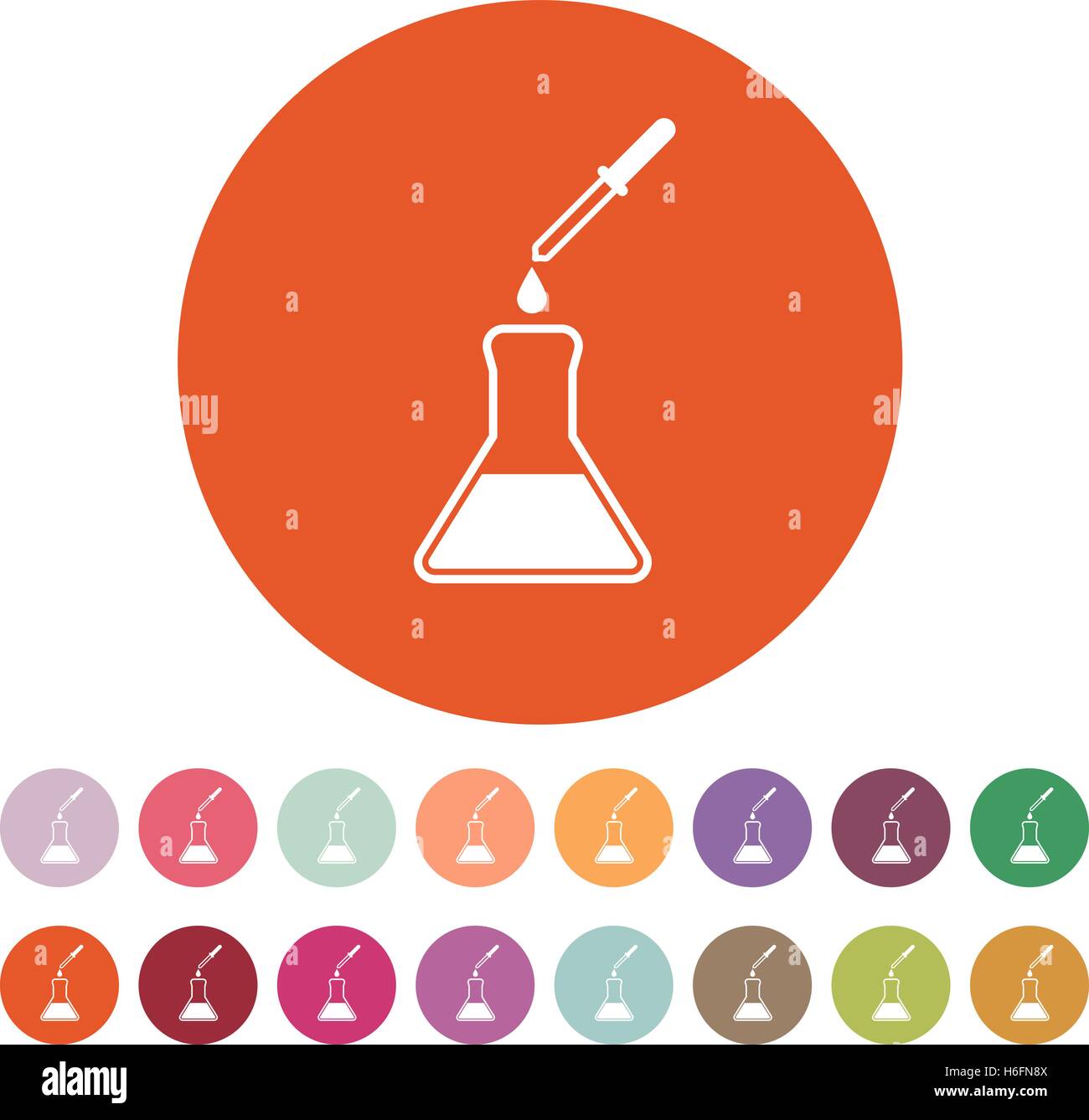 The chemistry icon. Test and analysis, genetics, laboratory, biology ...