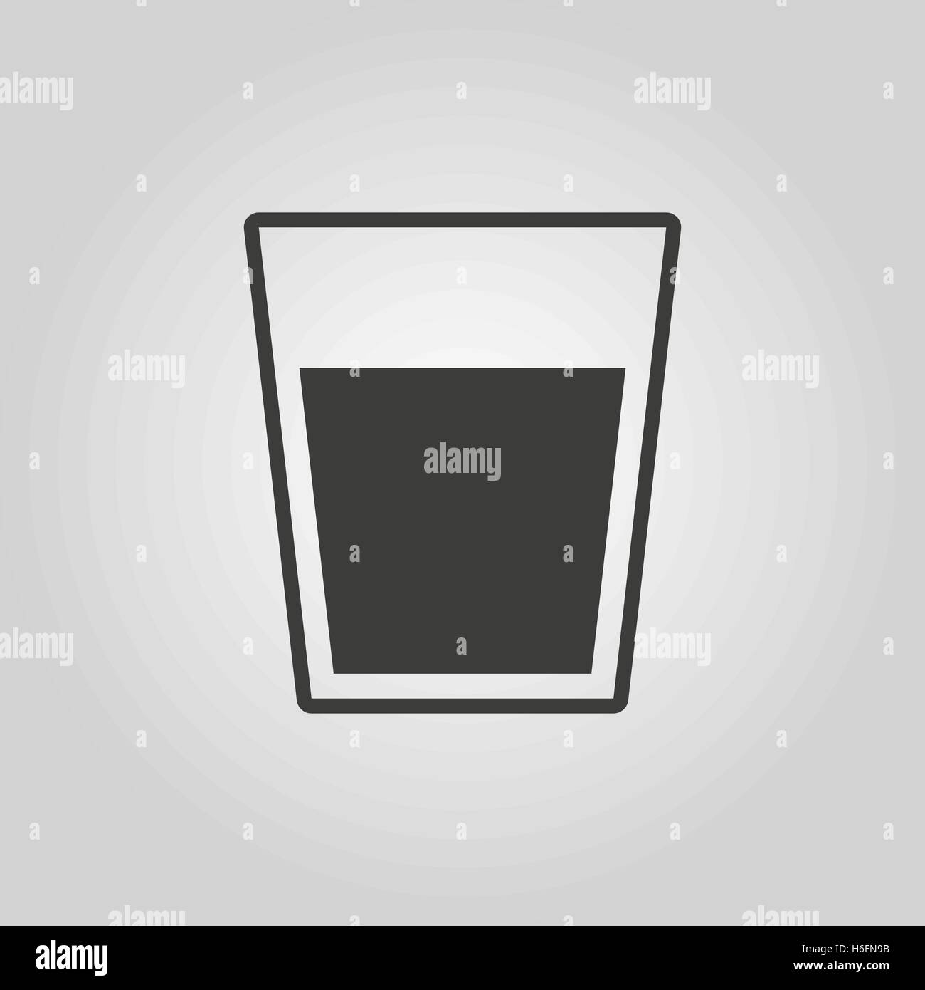 The glass icon. Drink and water symbol. Flat Vector illustration Stock ...