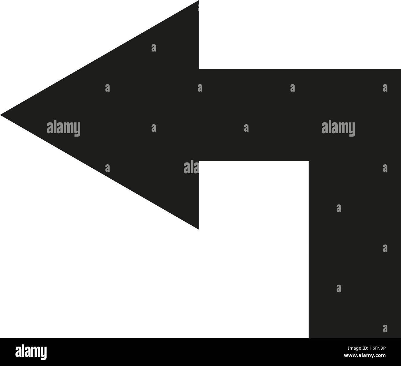 The left icon. Direction and arrow, navigation symbol. Flat Vector ...