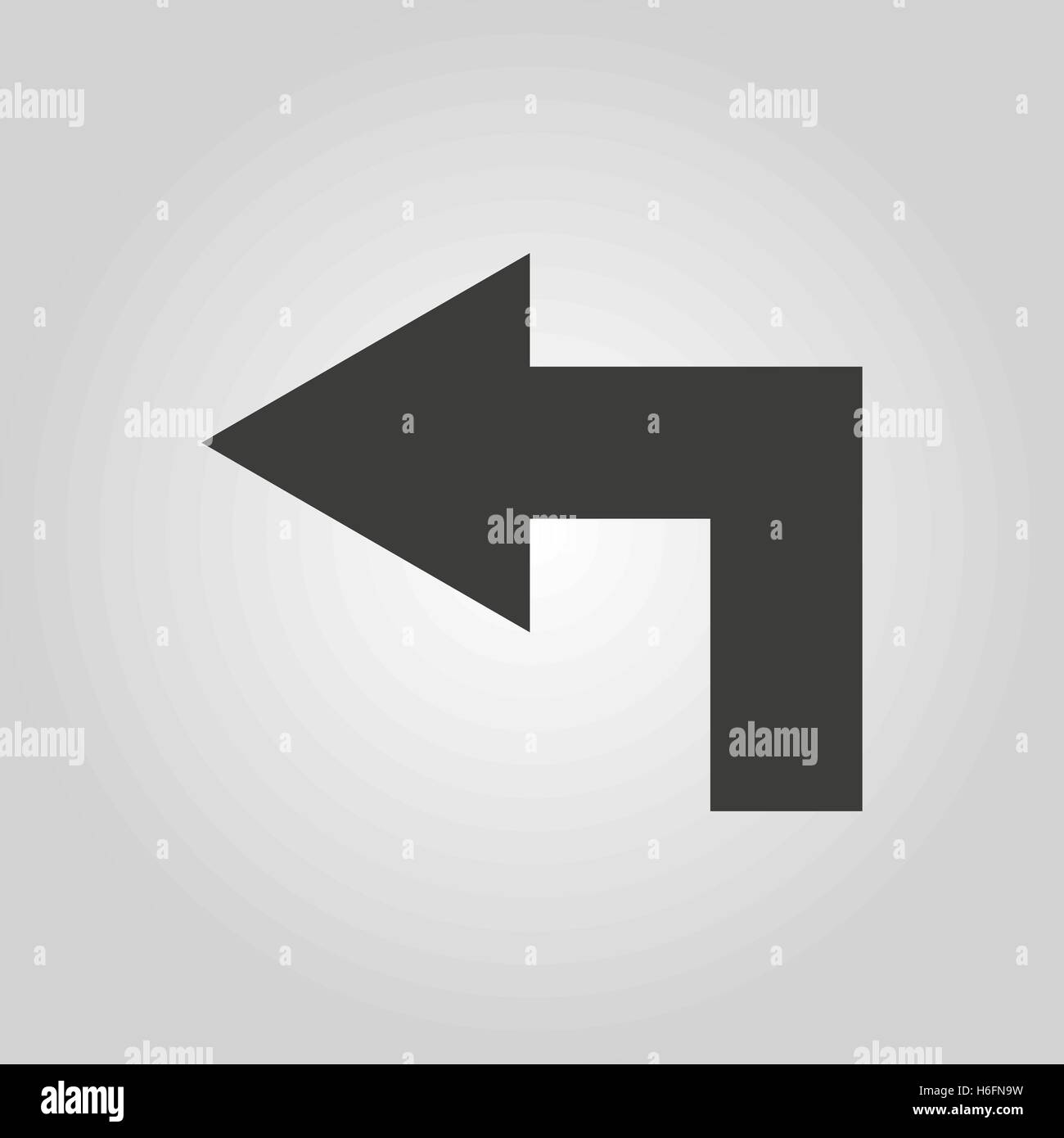 The left icon. Direction and arrow, navigation symbol. Flat Vector ...