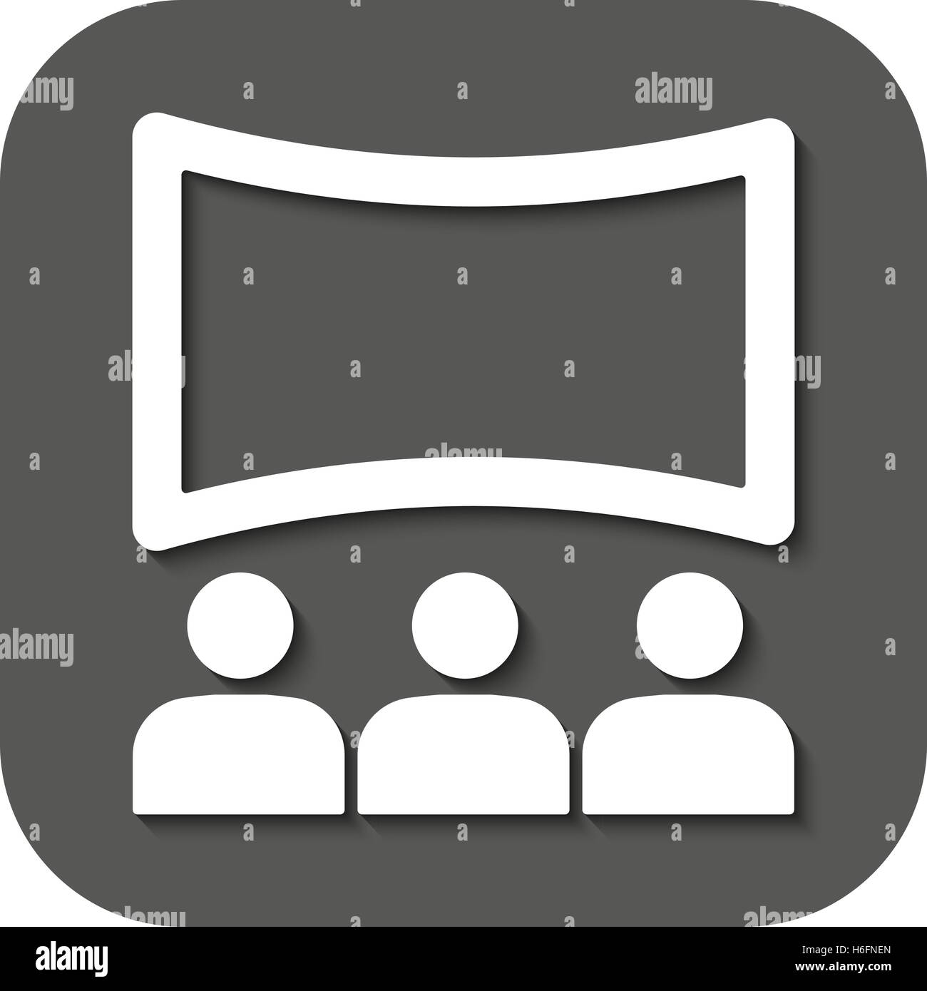 The movie house icon. Theater and show, cinema, presentation symbol ...
