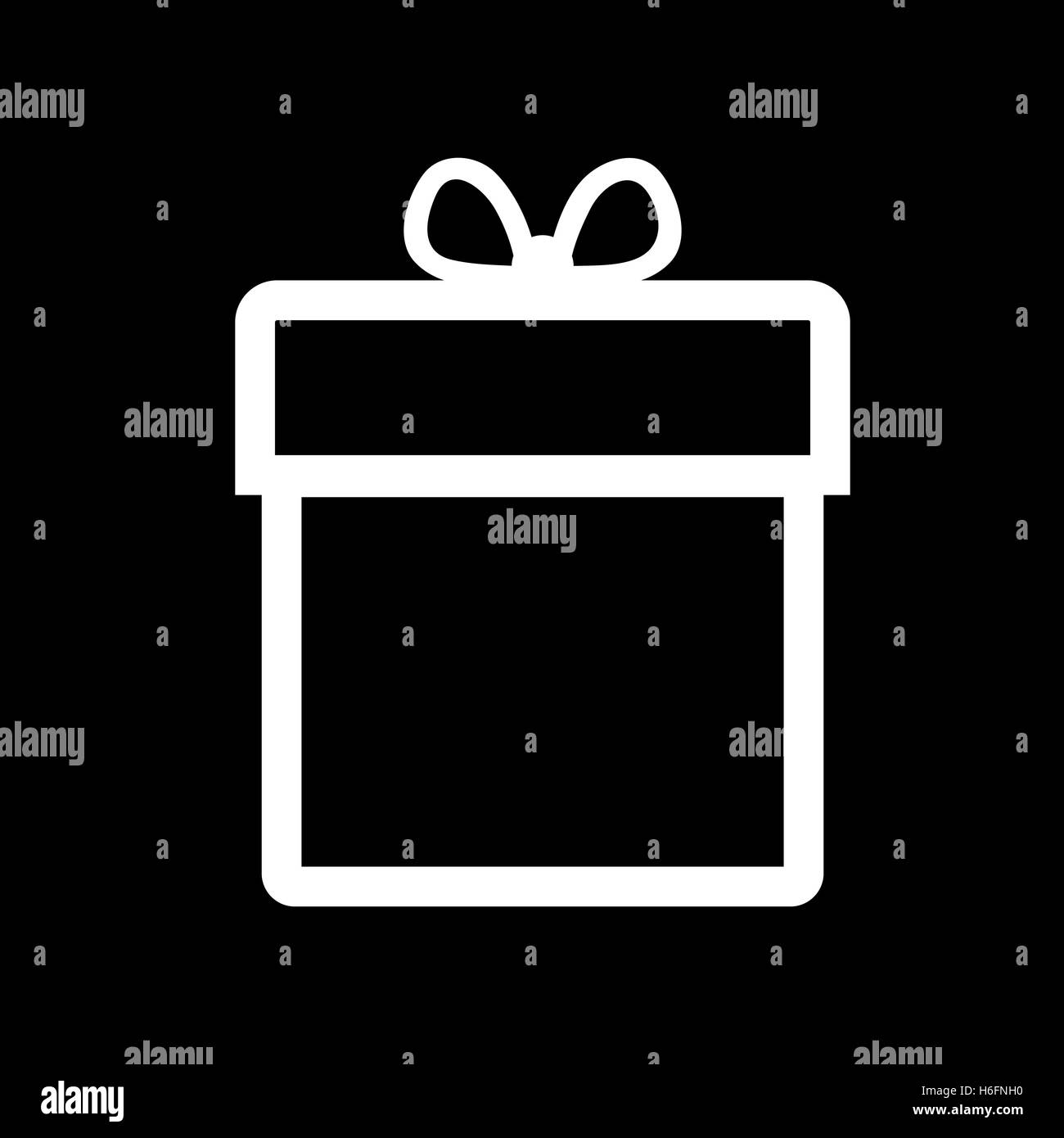 Gift box icon. Present symbol. Flat Vector illustration Stock Vector ...