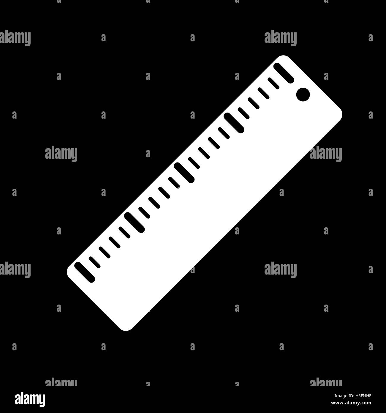 The ruler icon. Ruler symbol. Flat Vector illustration Stock Vector ...