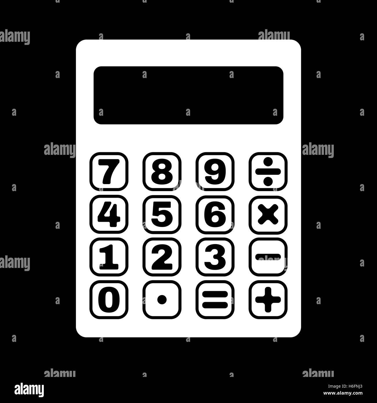 The calculator icon. Calculator symbol. Flat Vector illustration Stock ...