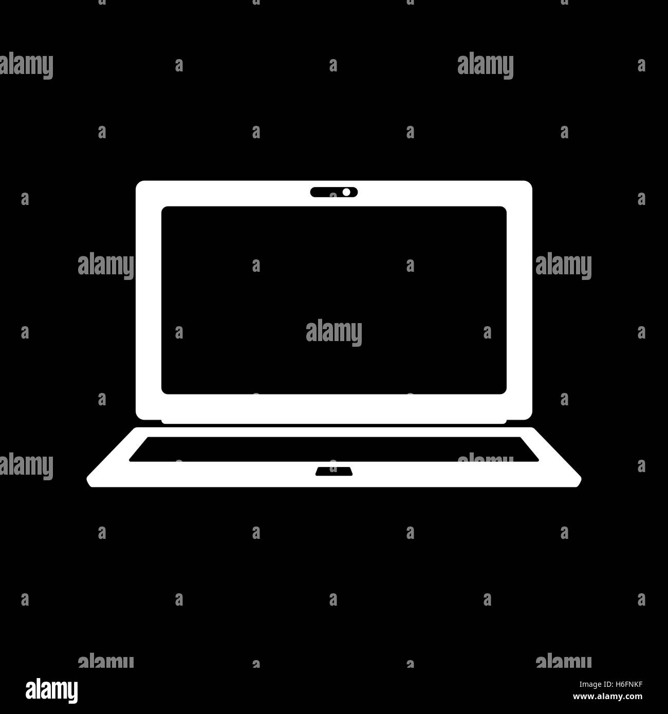 The laptop icon. Notebook symbol. Flat Vector illustration Stock Vector ...