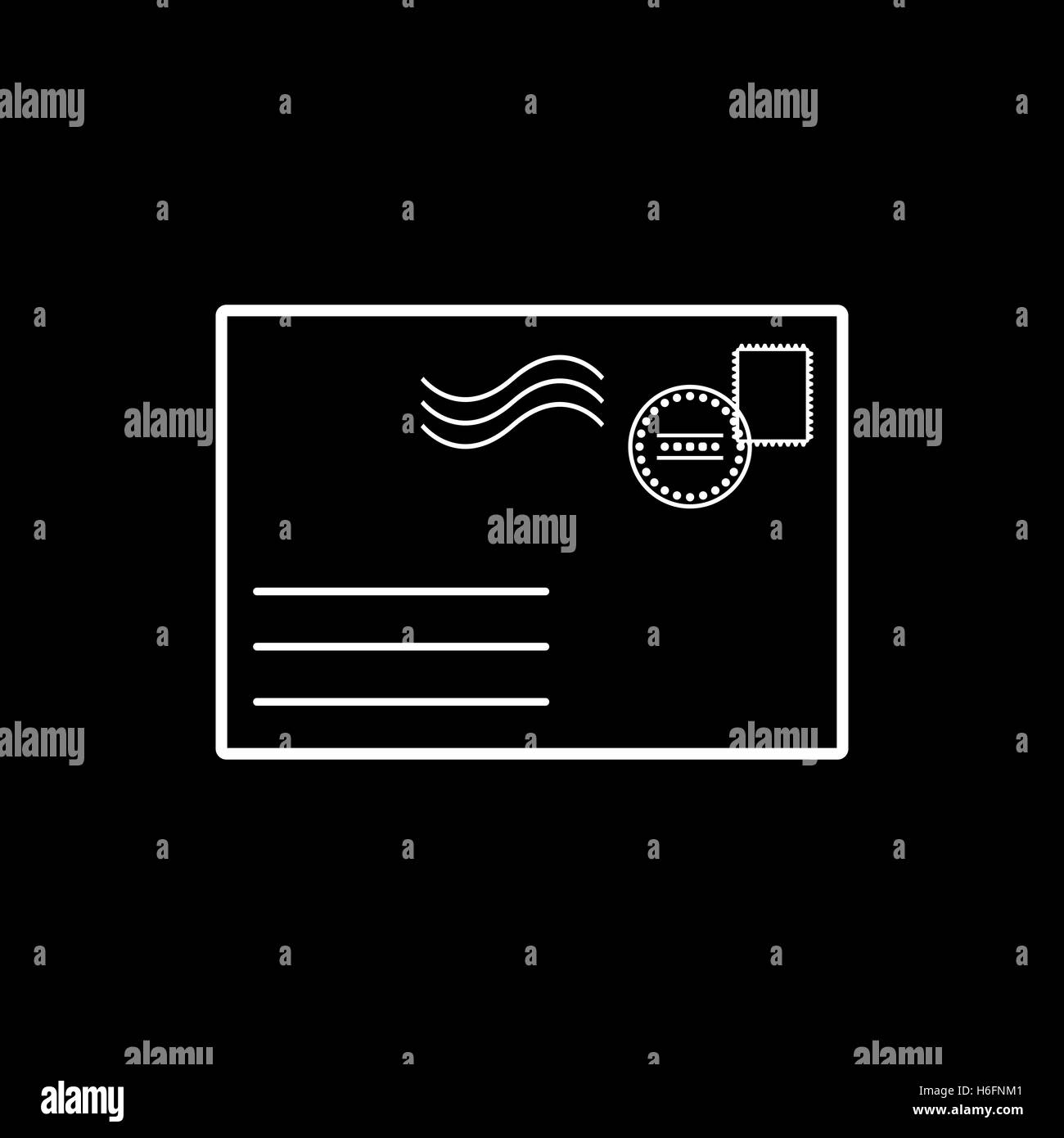 The envelope icon. Mail symbol. Flat Vector illustration Stock Vector ...