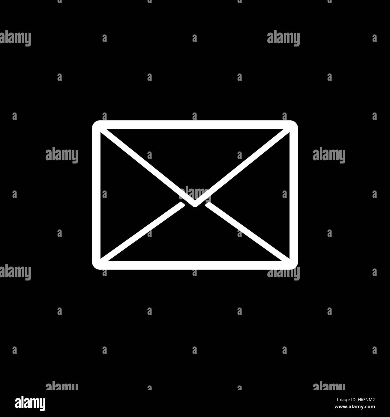 The email icon. Mail symbol. Flat Vector illustration Stock Vector ...