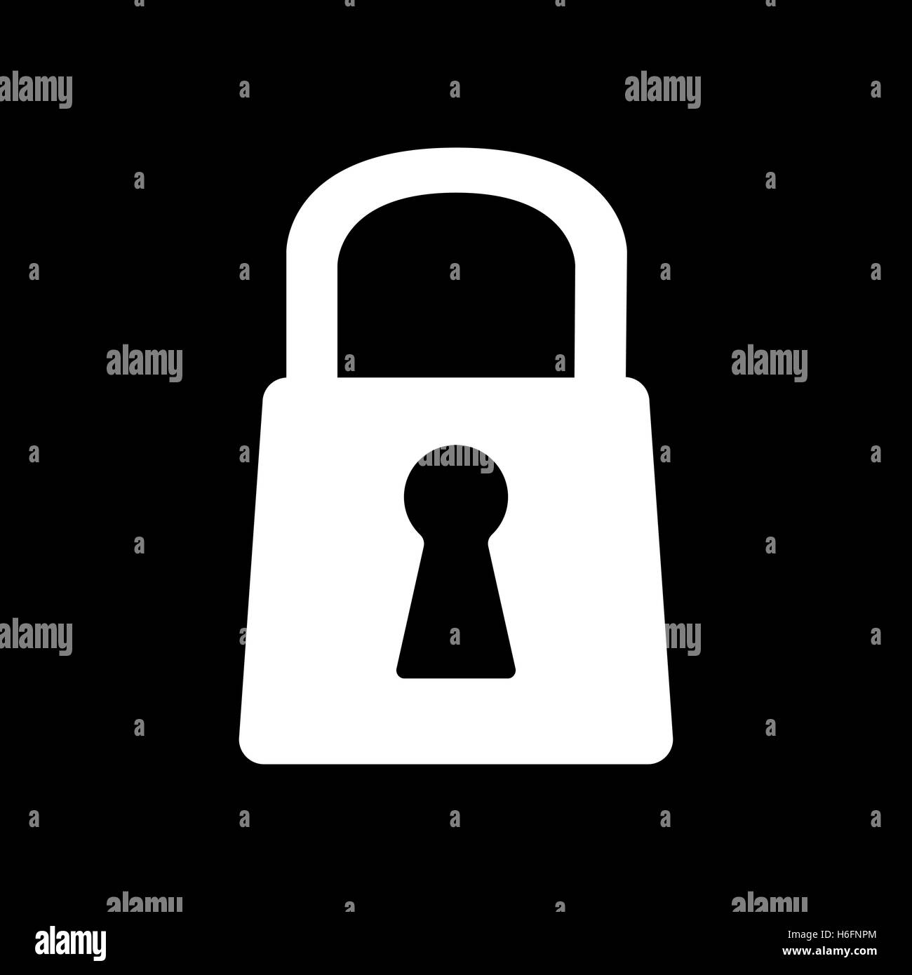 The lock icon. Lock symbol. Flat Vector illustration Stock Vector Image ...